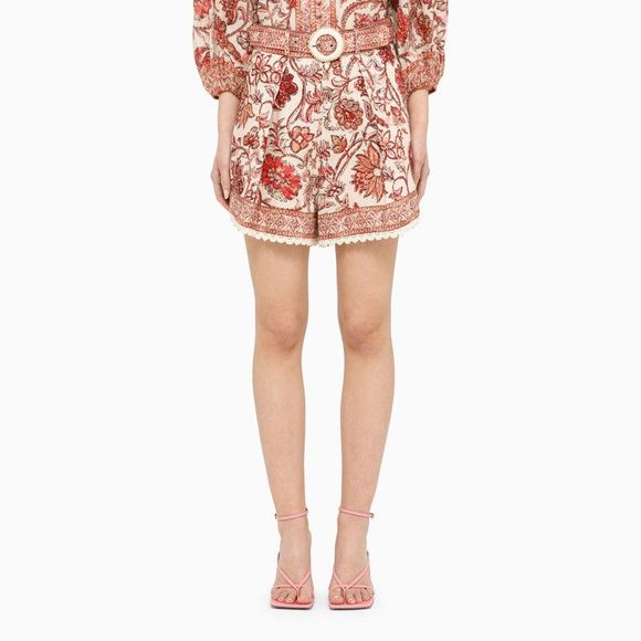 Zimmermann | Shorts | Zimmermann Shorts Printed In Linen | Poshmark